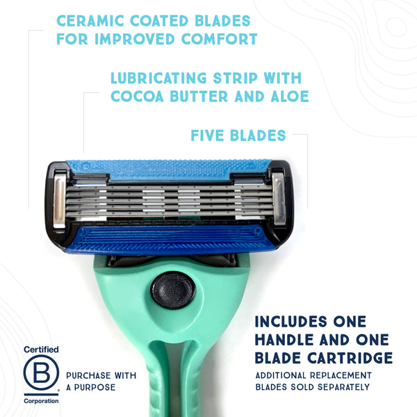 Preserve Shave 5 Razor System | Handle & 1 Blade